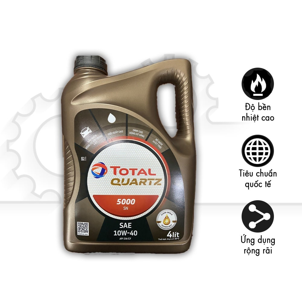 Dầu Total Quartz 5000 SN 10w40 - Lốp Hải Phòng
